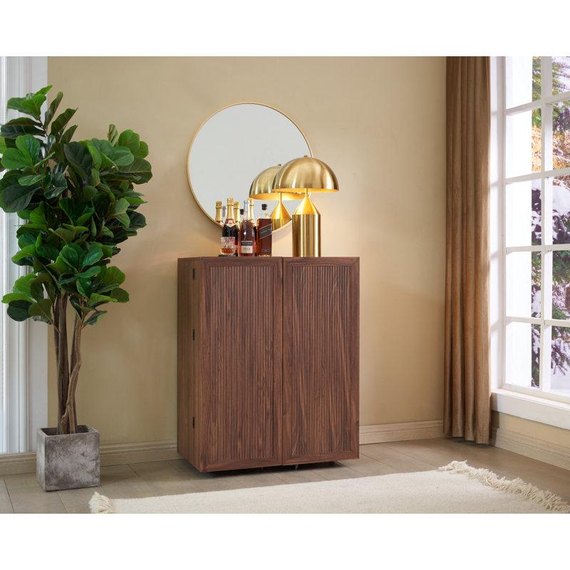 Ebern Designs Yessine 31.5'' Bar Cabinet & Reviews | Wayfair
